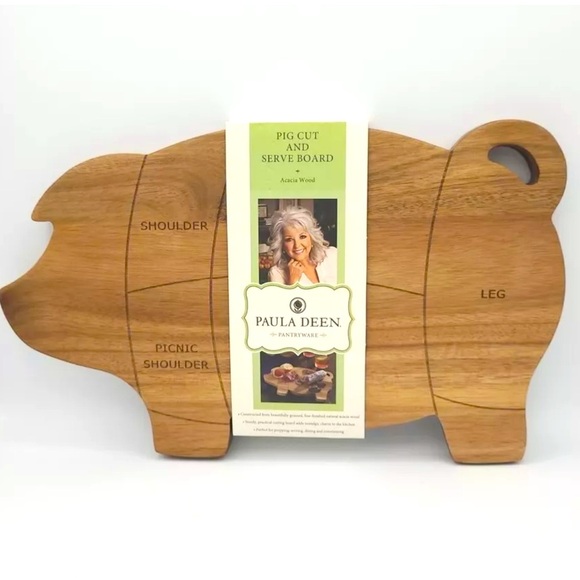 Paula Deen | Kitchen | Nwt Htf Paula Dean Pantryware Pig Shaped Acacia ...